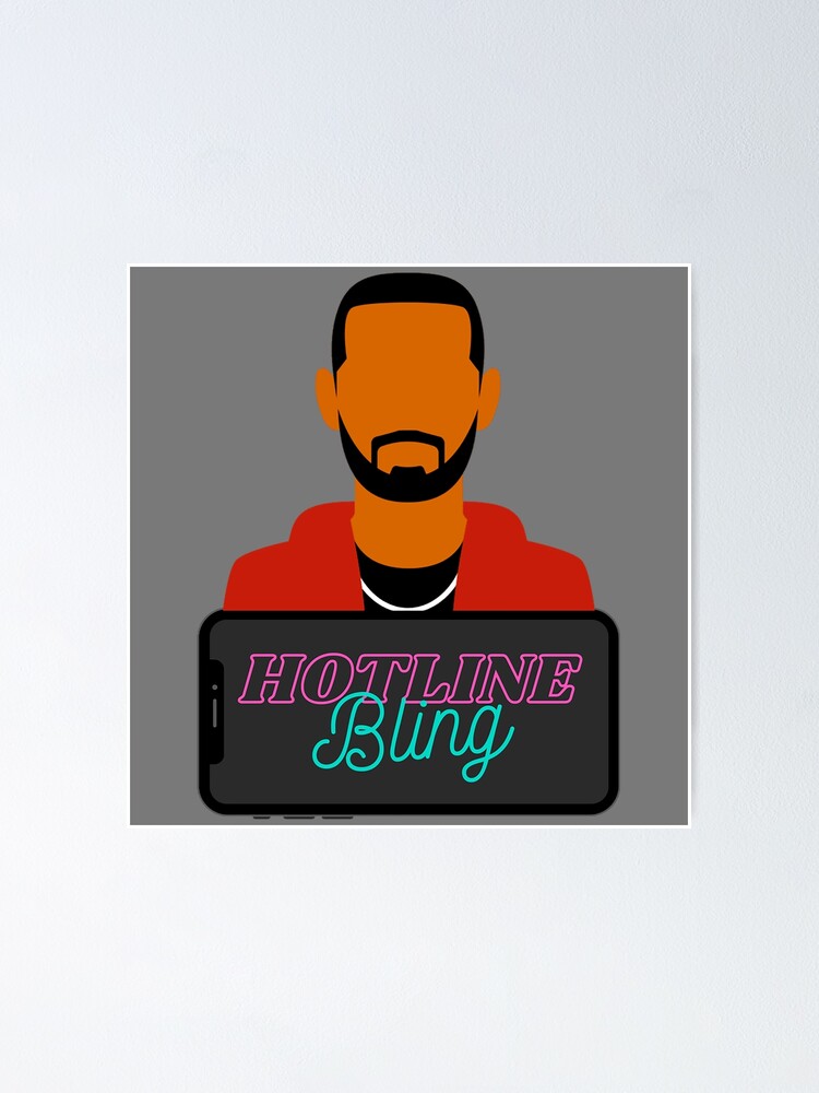 "Drake Hotline Bling Cartoon" Poster for Sale by Snellys | Redbubble