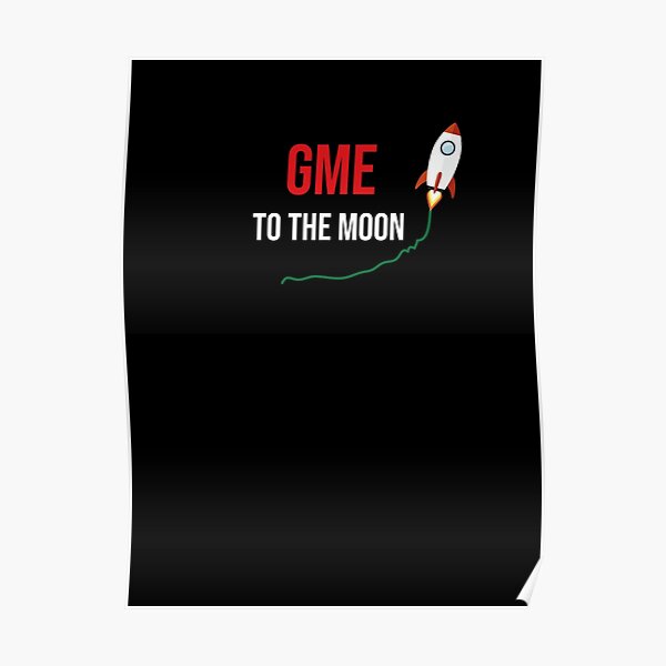 "GME to the moon meme" Poster von MerlinTea | Redbubble