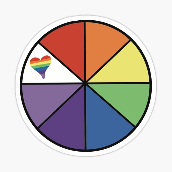 "Retro LGBTQ + Pride Windrad (vertikales Herz)" Sticker von Hippie-cat ...