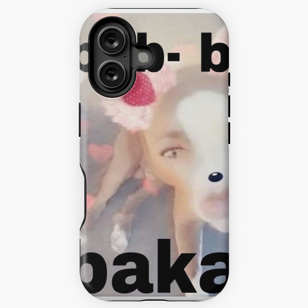"b- b- baka" Sticker for Sale by dazedstickerz | Redbubble