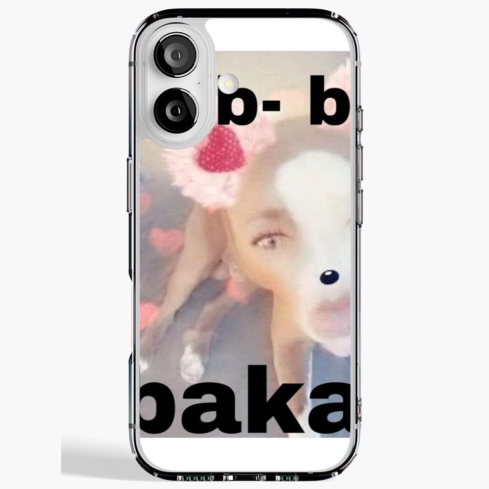 "b- b- baka" Sticker for Sale by dazedstickerz | Redbubble