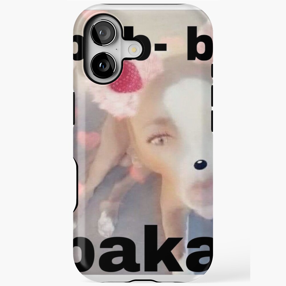 "b- b- baka" Sticker for Sale by dazedstickerz | Redbubble