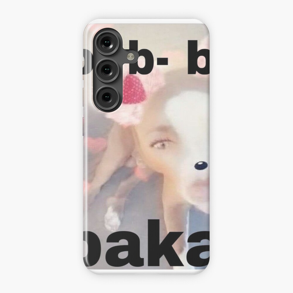 "b- b- baka" Sticker for Sale by dazedstickerz | Redbubble