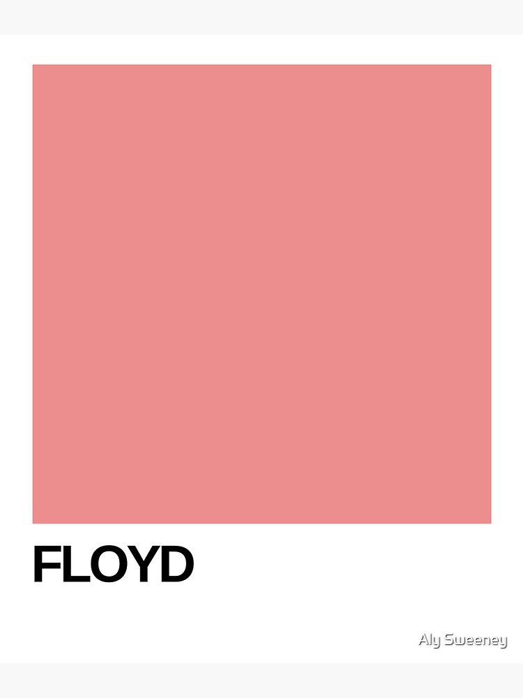 "pink floyd color card" Sticker for Sale by alysweeney | Redbubble