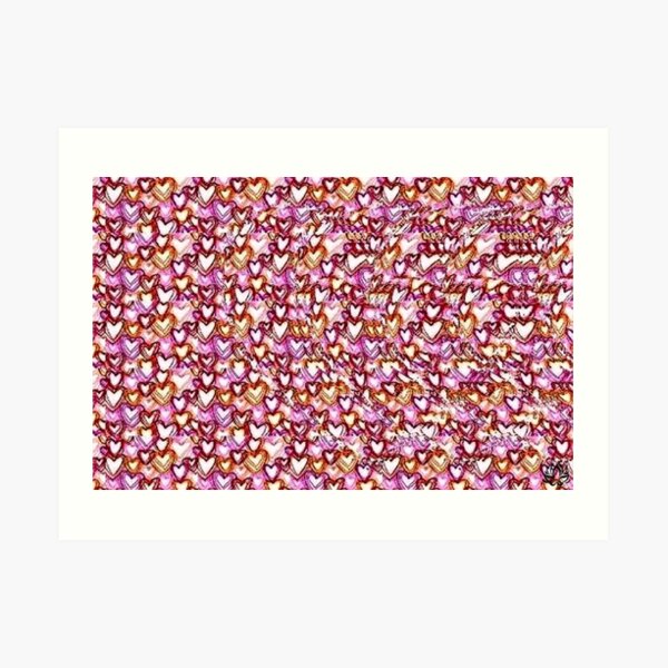 "Heart to Heart Stereogram" Art Print for Sale by JMarP | Redbubble