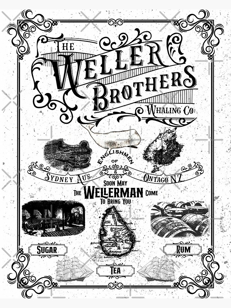 "Wellerman Weller Brothers Flyer Design" Art Print for Sale by ...