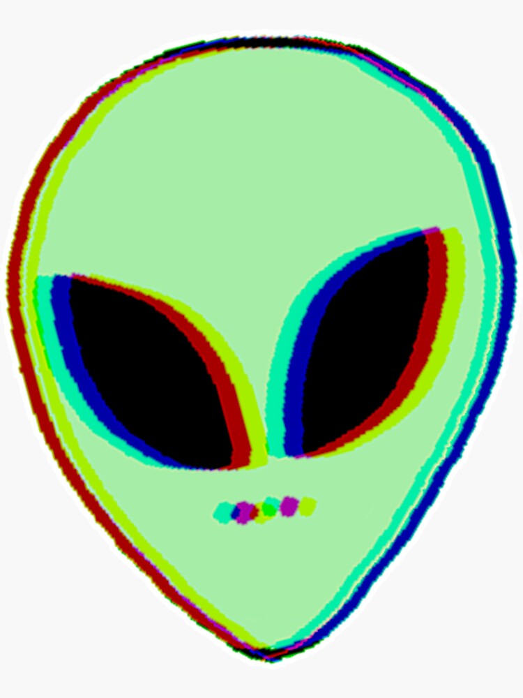 "Alien pattern glitch" Sticker for Sale by CArabella91 | Redbubble
