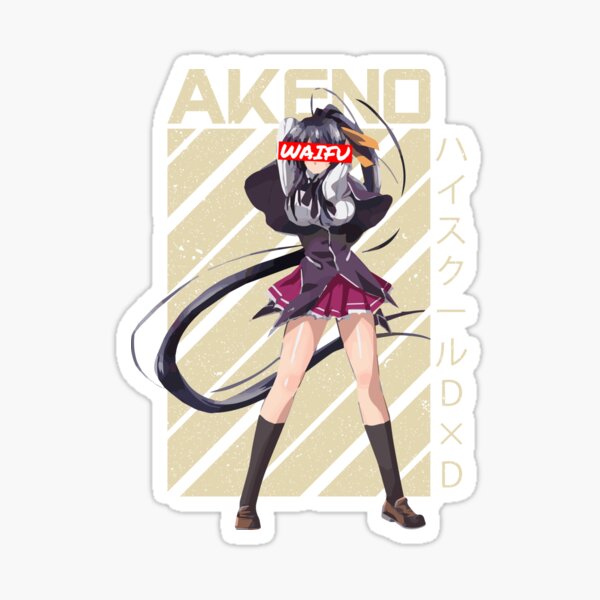 "Akeno dxd" Sticker for Sale by Text021 | Redbubble