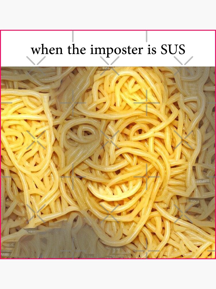 "when the impostor is sus" Sticker by ismailalrawi | Redbubble