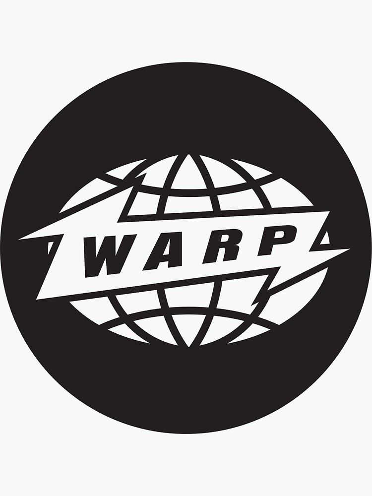 "Warp Records" Sticker by RaveRevival | Redbubble