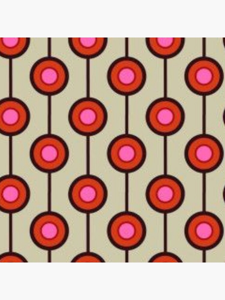 "Circle Pop Design Pattern in Red Pink and Black" Poster for Sale by ...