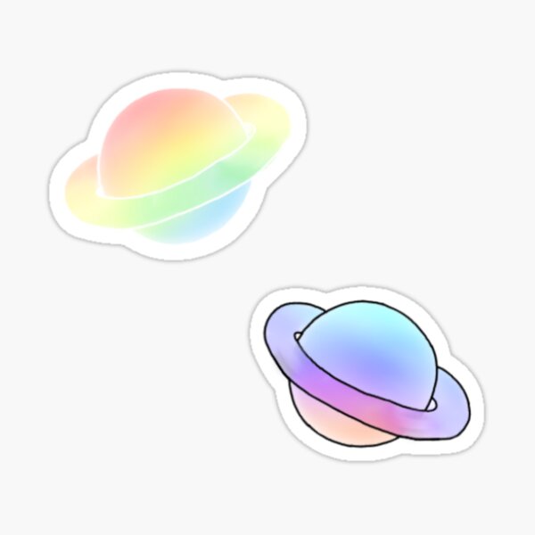 "Colourful planets" Sticker for Sale by LivyMcC | Redbubble