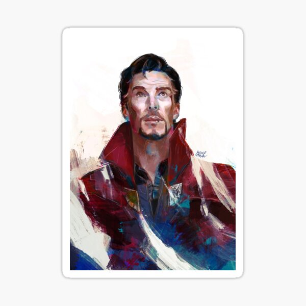 "Doctor Strange" Sticker for Sale by rellygc | Redbubble