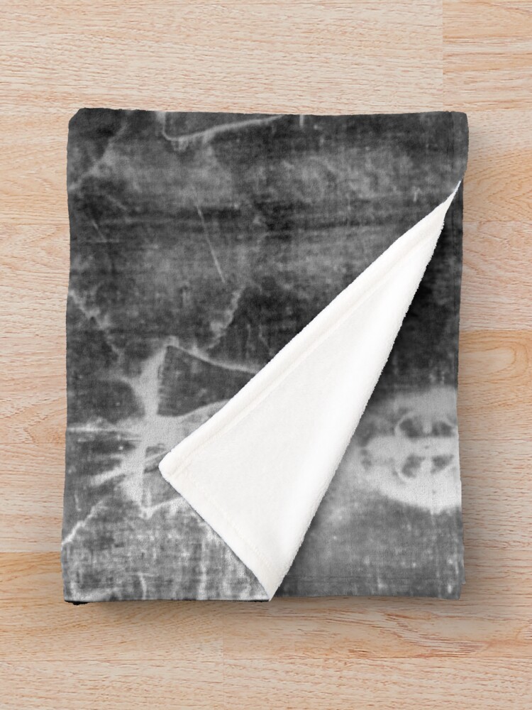 "Easter: Full length negatives of the Holy Shroud of Turin" Throw ...