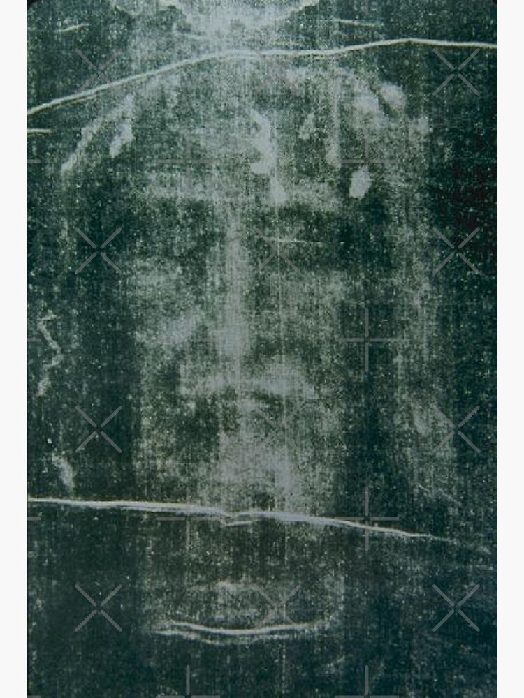 "Easter: Holy face of Jesus negative of the shroud of Turin" Poster for ...