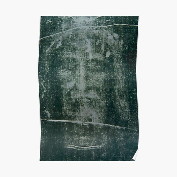 "Easter: Holy face of Jesus negative of the shroud of Turin" Poster for ...
