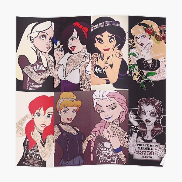"Punk princess collage" Poster by Purpleliquor | Redbubble