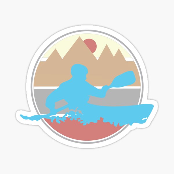 "Kayaking or Canoeing " Sticker for Sale by JAZTshirt | Redbubble
