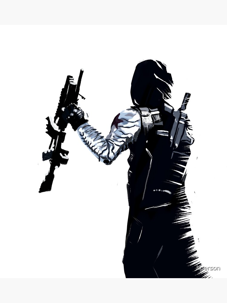 "The Winter Soldier" Sticker for Sale by hperson | Redbubble