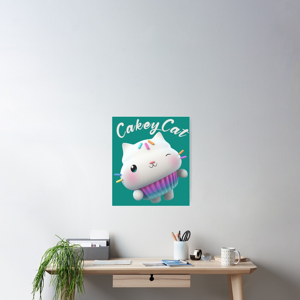 "Kids Gabby's Dollhouse - Cakey Cats Icon" Poster by johnw110 | Redbubble