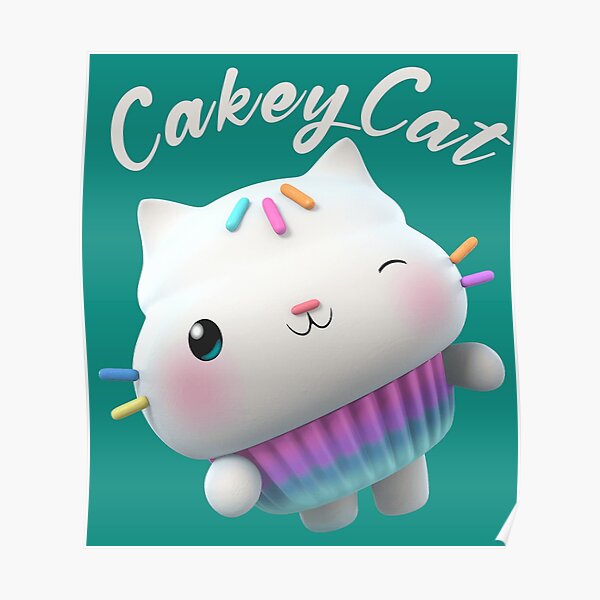 "Kids Gabby's Dollhouse - Cakey Cats Icon" Poster by johnw110 | Redbubble