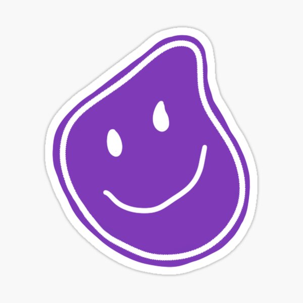 "Dark Purple Smiley Face" Sticker by scretors | Redbubble