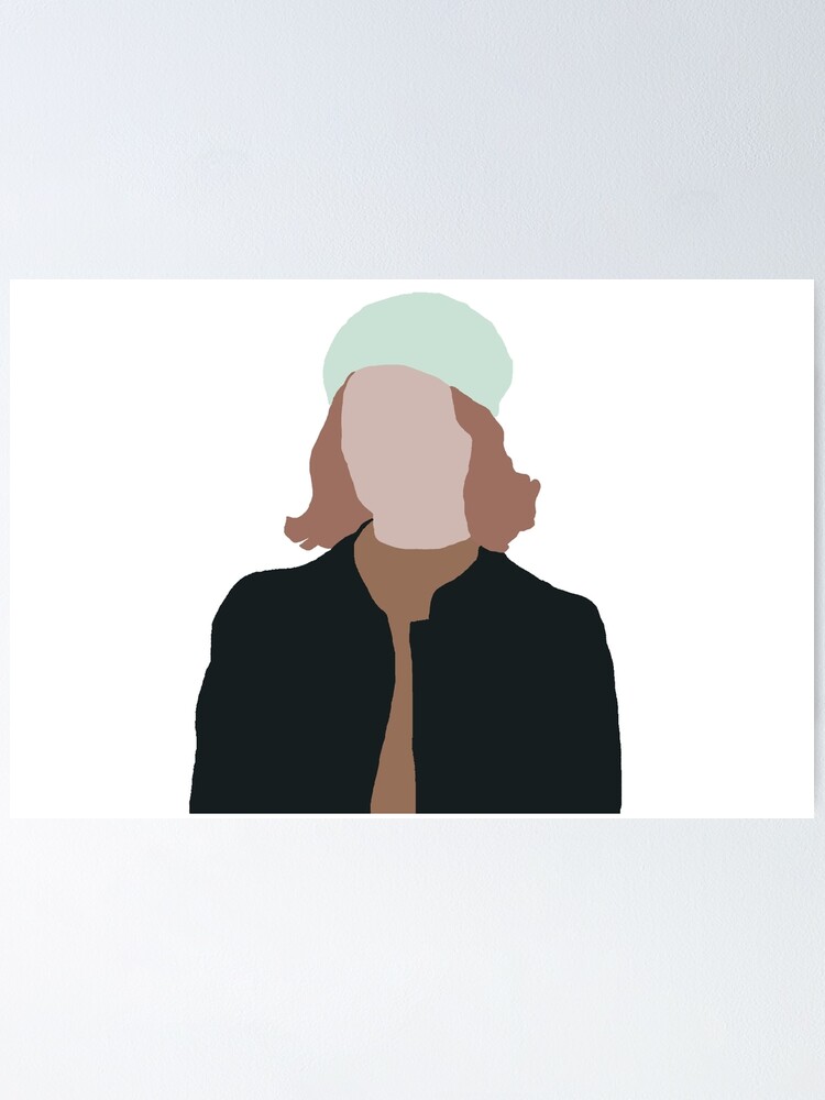 "Beth harmon outline portrait- queen's gambit " Poster for Sale by ...