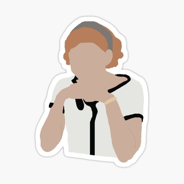 "Beth harmon outline portrait - the queen's gambit " Sticker for Sale ...
