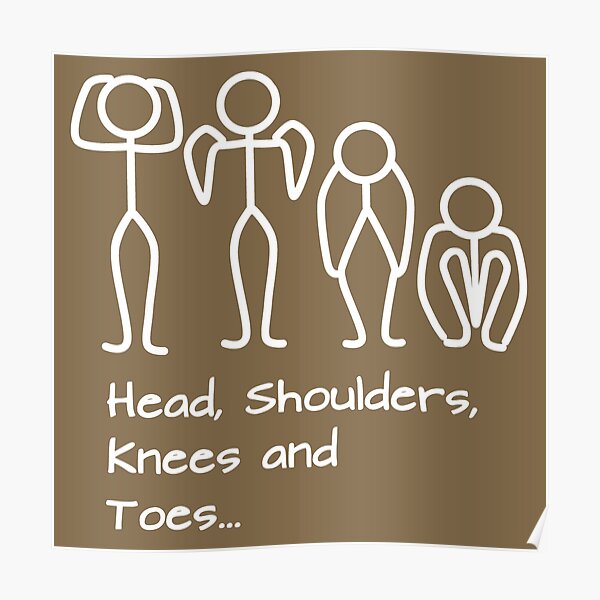 "Stickman / Head, shoulders, knees and toes..." Poster by ...