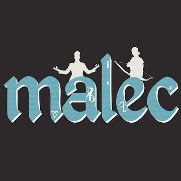 "Malec" Sticker for Sale by forgottenLexi | Redbubble