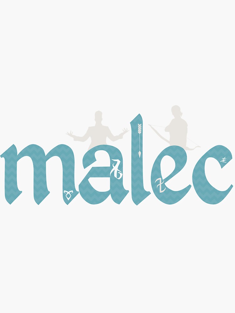 "Malec" Sticker for Sale by forgottenLexi | Redbubble