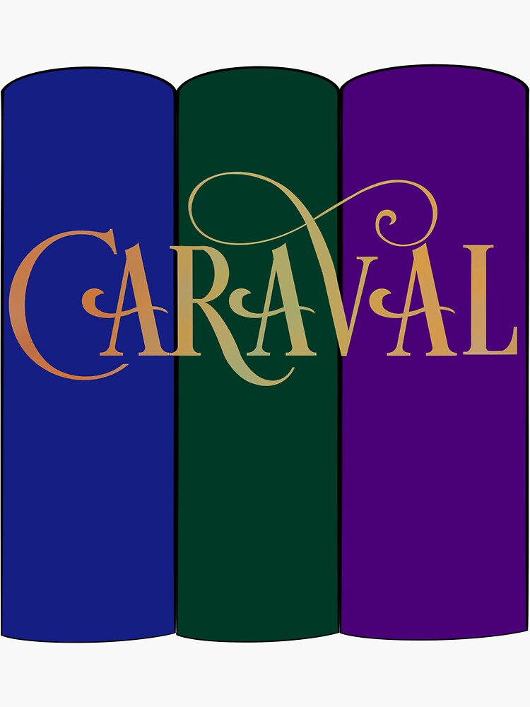 "Caraval Bookstack" Sticker for Sale by doodlesbyCara | Redbubble
