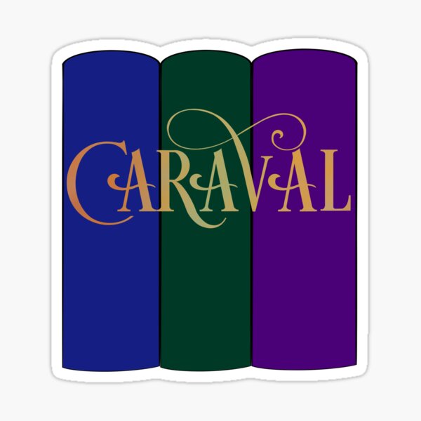"Caraval Bookstack" Sticker for Sale by doodlesbyCara | Redbubble