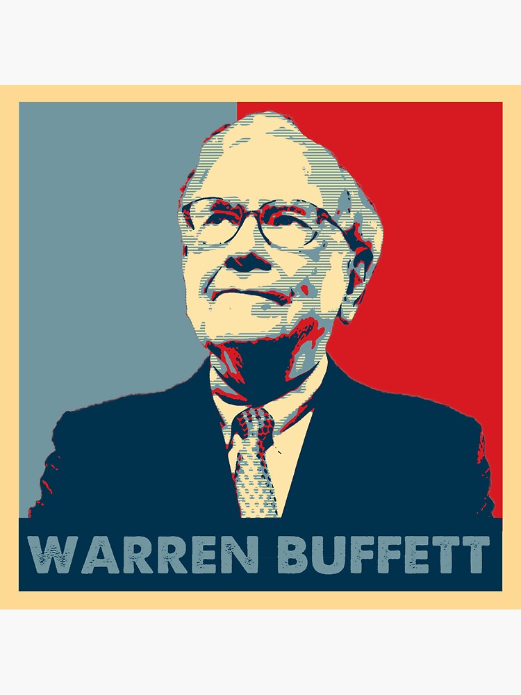 "warren buffett" Sticker for Sale by mwvenus | Redbubble