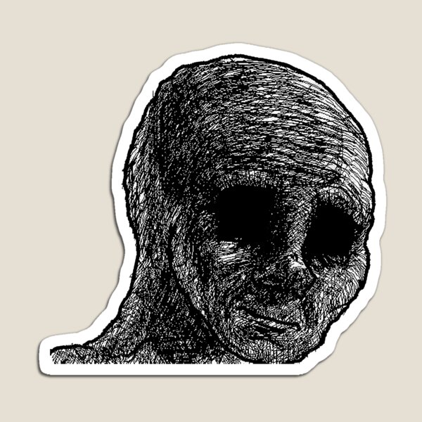 "Withered Wojak Meme" Magnet for Sale by IconicalHawk | Redbubble
