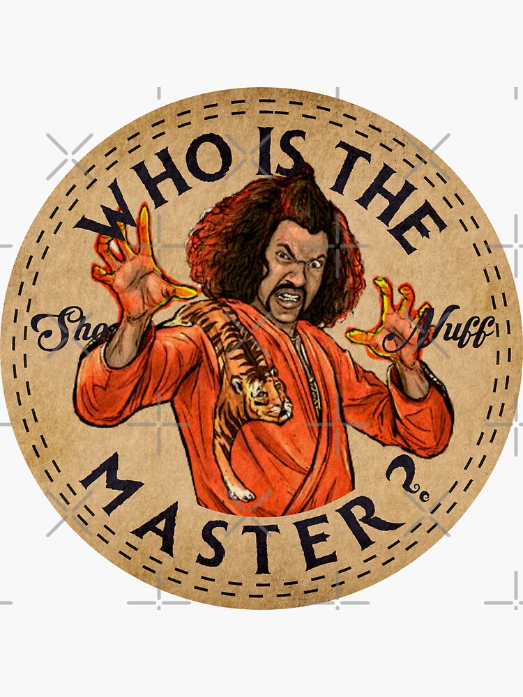 "Sho nuff distressed" Sticker for Sale by Montesart | Redbubble