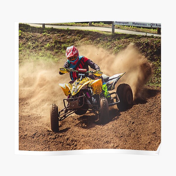 "Quad 4 wheeler ATV Racing" Poster by ttombel | Redbubble