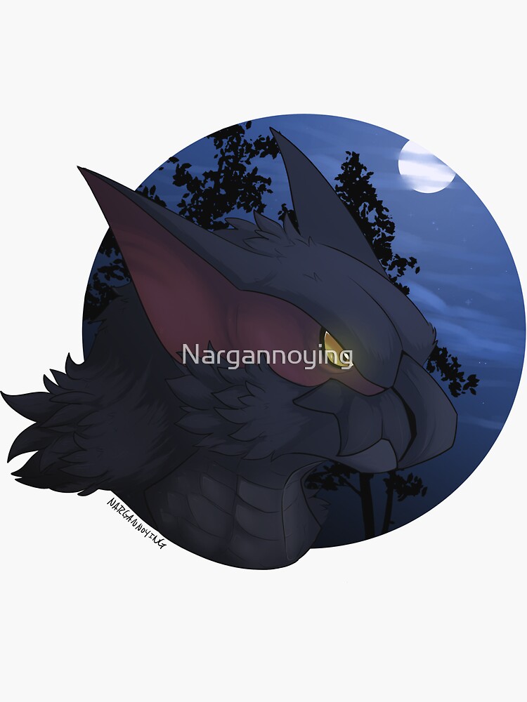 "Nargacuga Icon" Sticker for Sale by Nargannoying | Redbubble