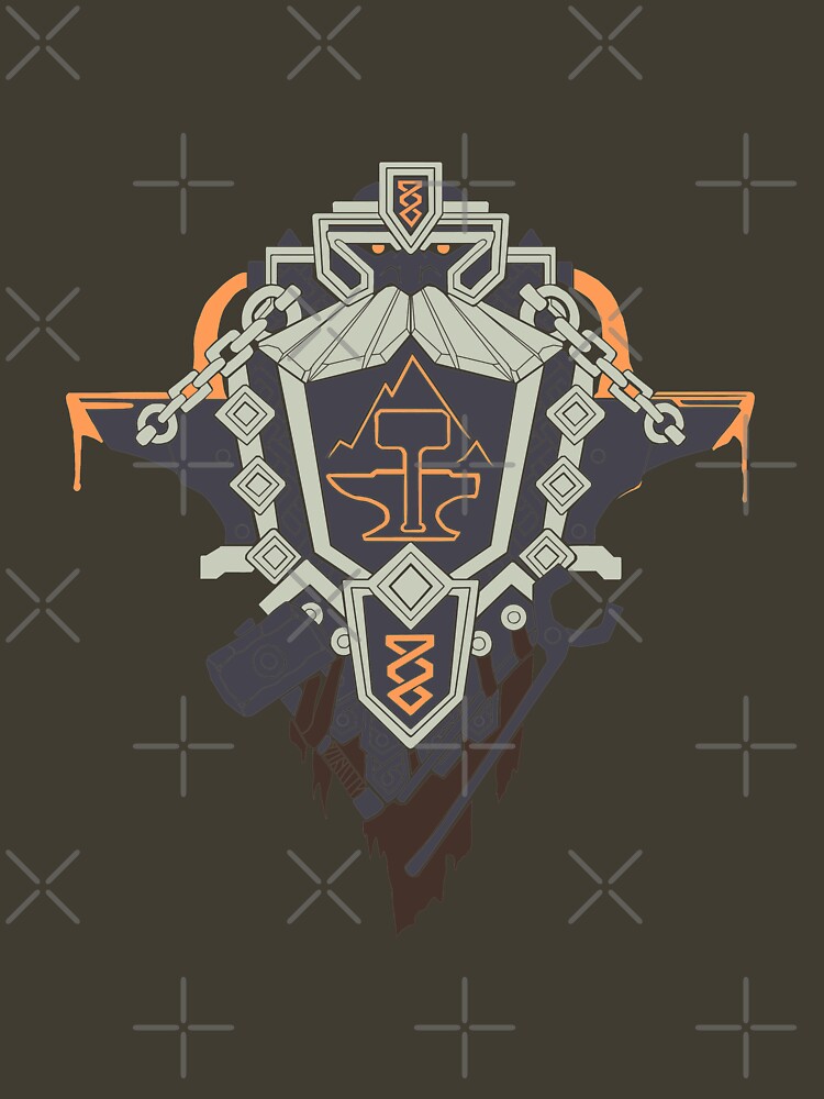 "Dark Iron Dwarf Crest" T-shirt by All-Sorts | Redbubble