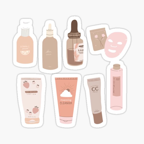 "Skincare Essentials Sticker Set" Sticker for Sale by SweetAesthetics ...