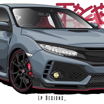 "Civic Fk8 Type R" Sticker by lpdesigns1 | Redbubble