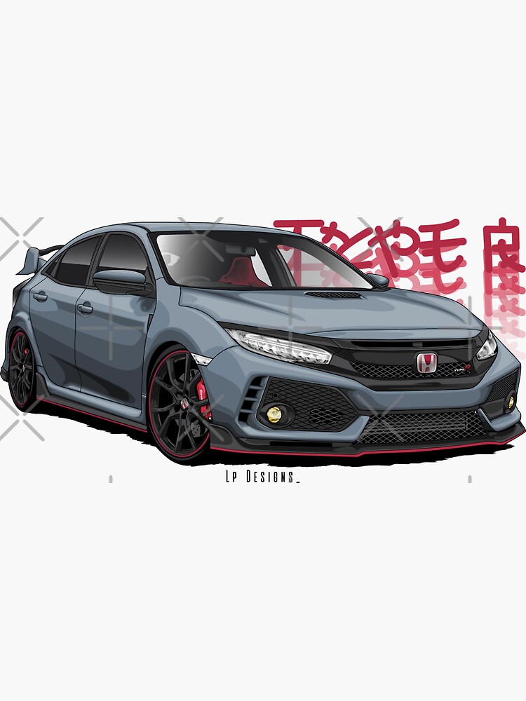 "Civic Fk8 Type R" Sticker by lpdesigns1 | Redbubble