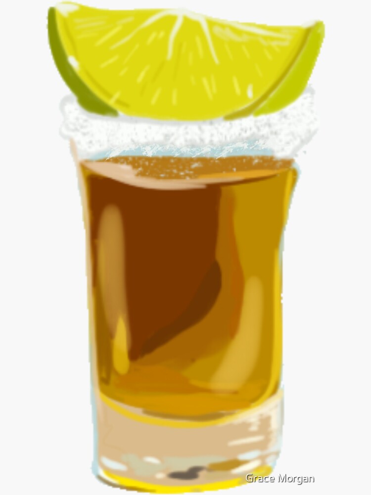 "Tequila Shot" Sticker for Sale by gracesmorgan | Redbubble