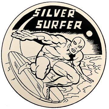 "Silver Surfer Rare" Sticker for Sale by PopFanShop | Redbubble