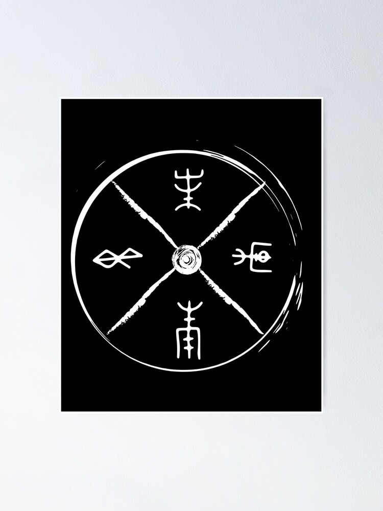 "Harald - Simple Runic Shield" Poster by MerchActually | Redbubble