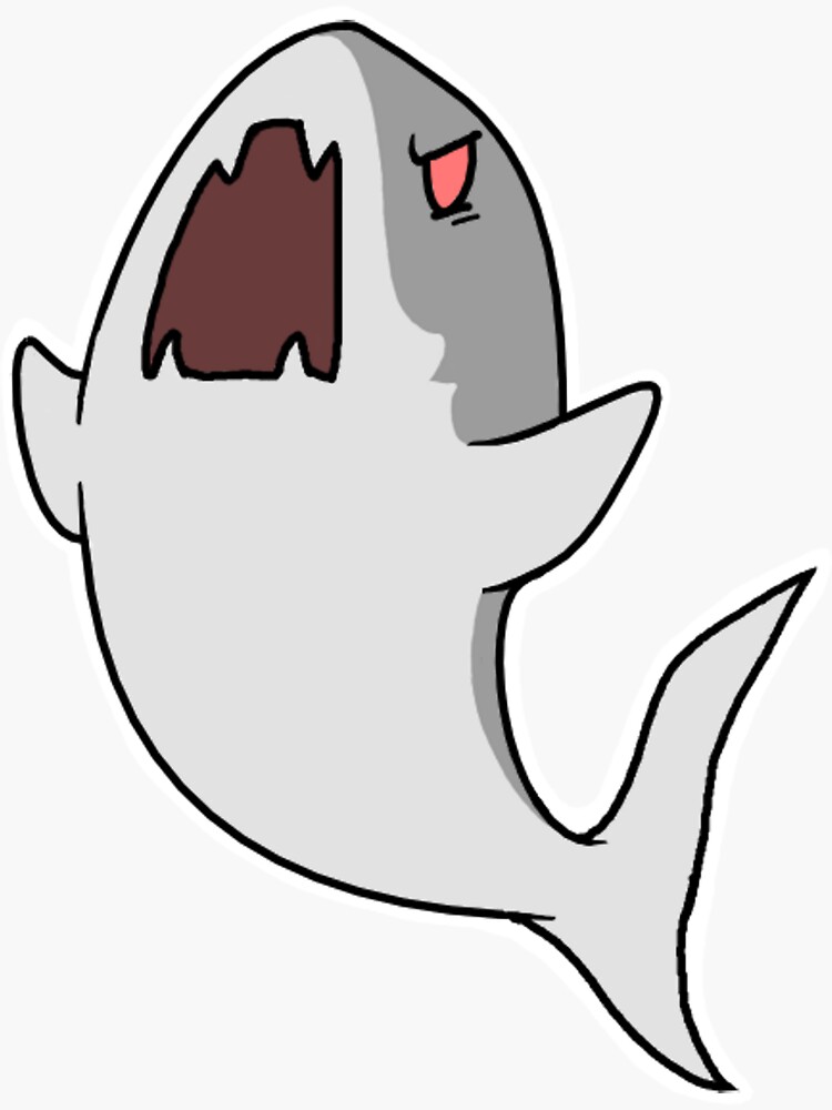 "Chibi Shark" Sticker for Sale by Kerina | Redbubble