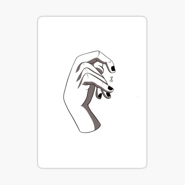 "Kaneki Finger Snap" Sticker by zoejacobs | Redbubble