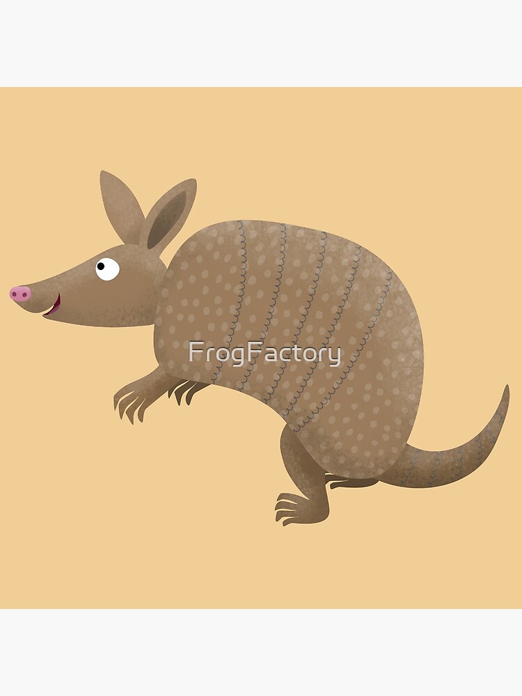 "Funny armadillo happy cartoon illustration" Greeting Card for Sale by ...