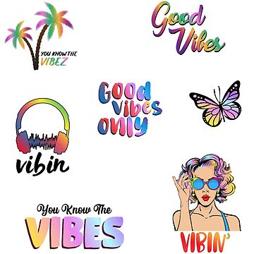 "Good Vibes Sticker Pack" Sticker for Sale by SetstoRise | Redbubble