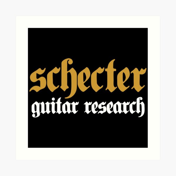 "Bestselling Schecter Logo" Art Print by ekinoafana | Redbubble